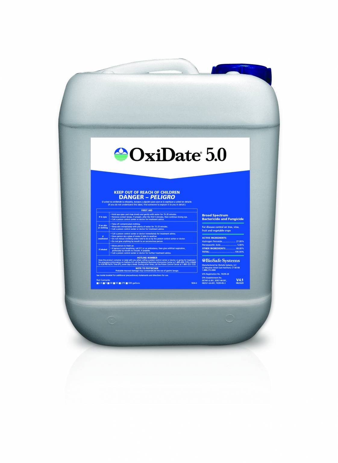 OxiDate 5.0 Fungicide / Bactericide – EnviroSelects
