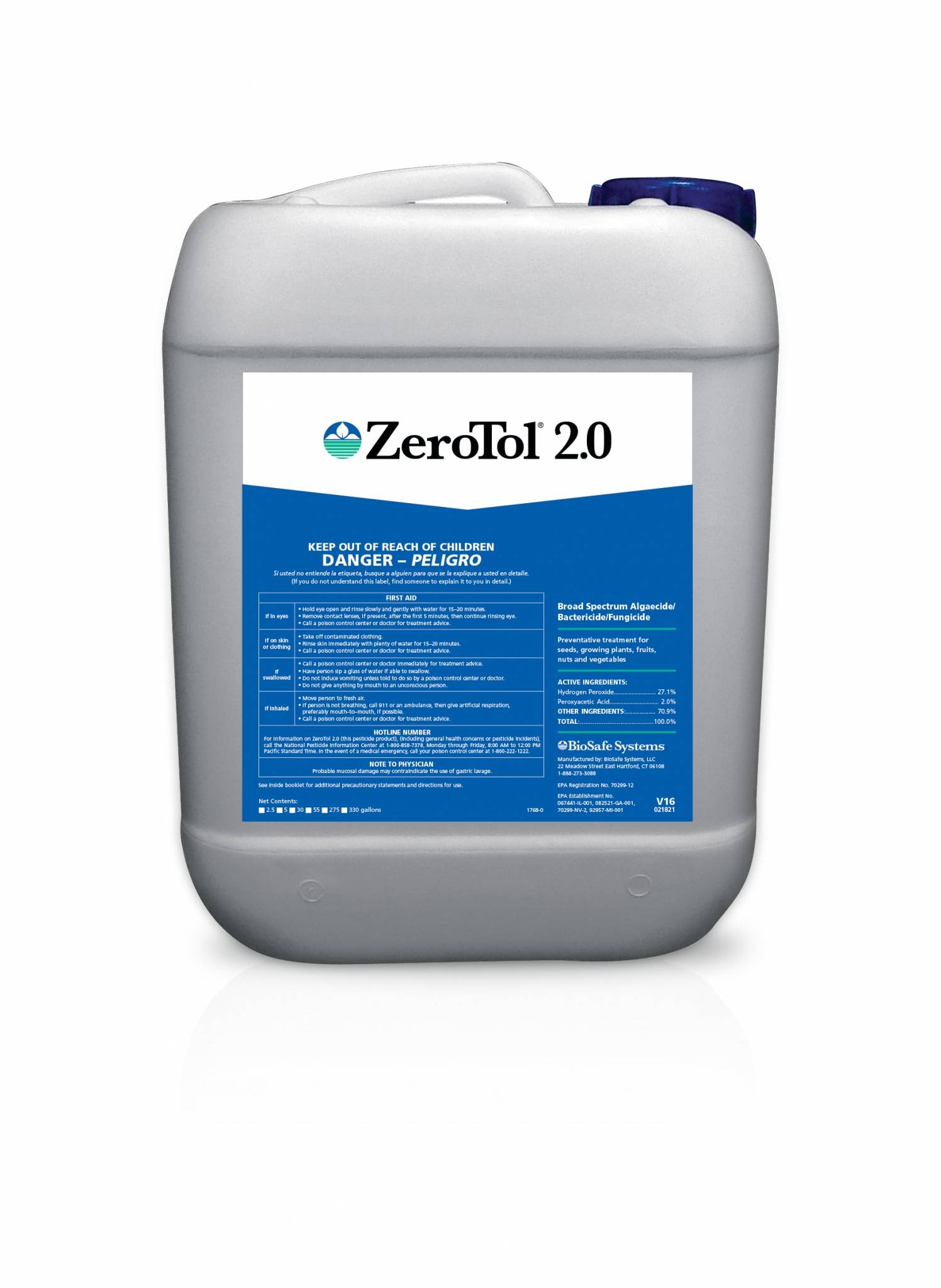 ZeroTol 2.0 Fungicide / Bactericide – EnviroSelects